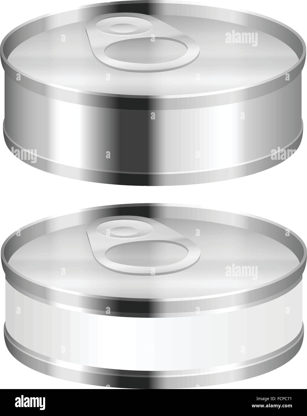 Metal tin blank label Stock Vector Images - Alamy