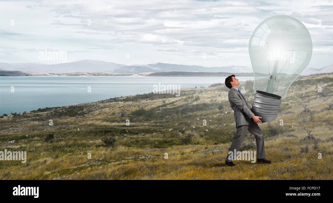 Businessman carrying in hands hi-res stock photography and images - Alamy