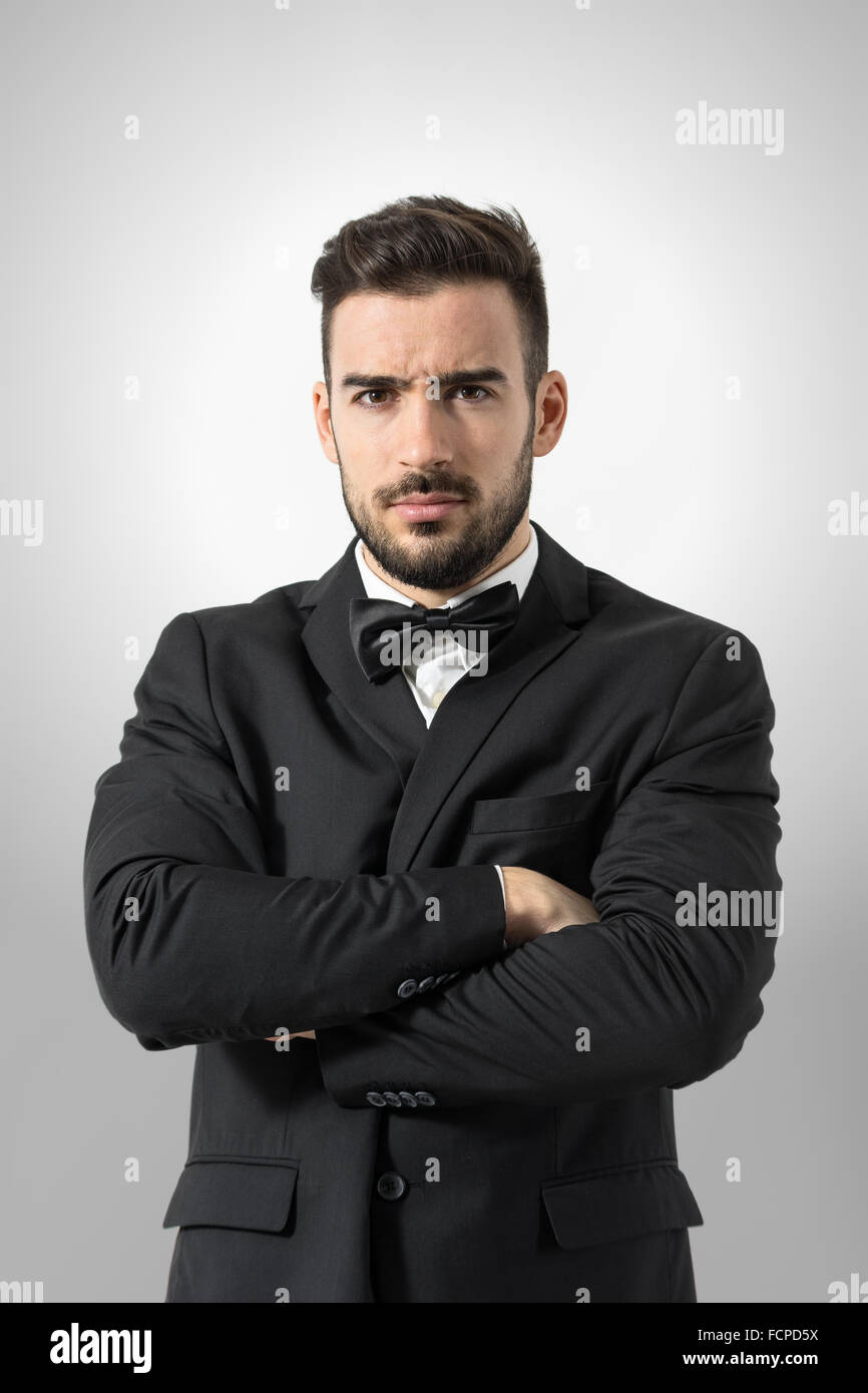 Man folded arms upset hi-res stock photography and images - Alamy