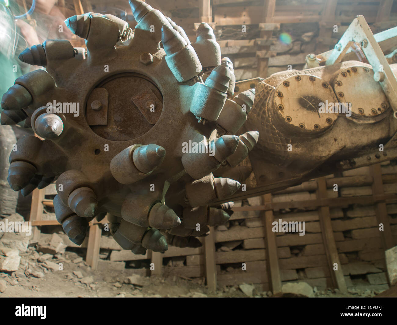 Ruda Slaska, Poland - November 05, 2015:: A head gate end of a coal ...