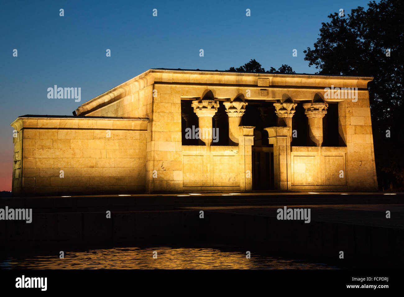Temple of Debod at night, Madrid (Spain Stock Photo - Alamy