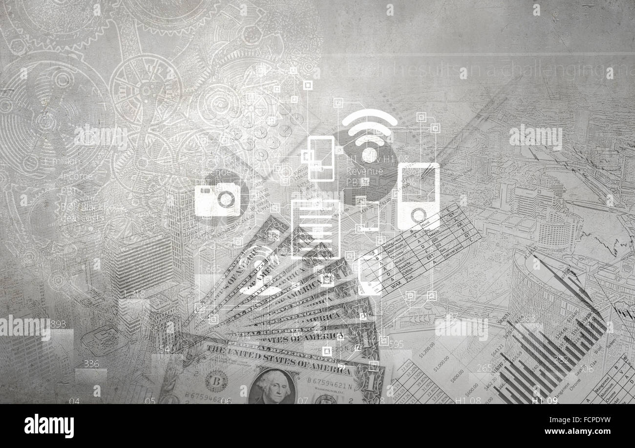 Abstract theme of modern computer network concept Stock Photo - Alamy