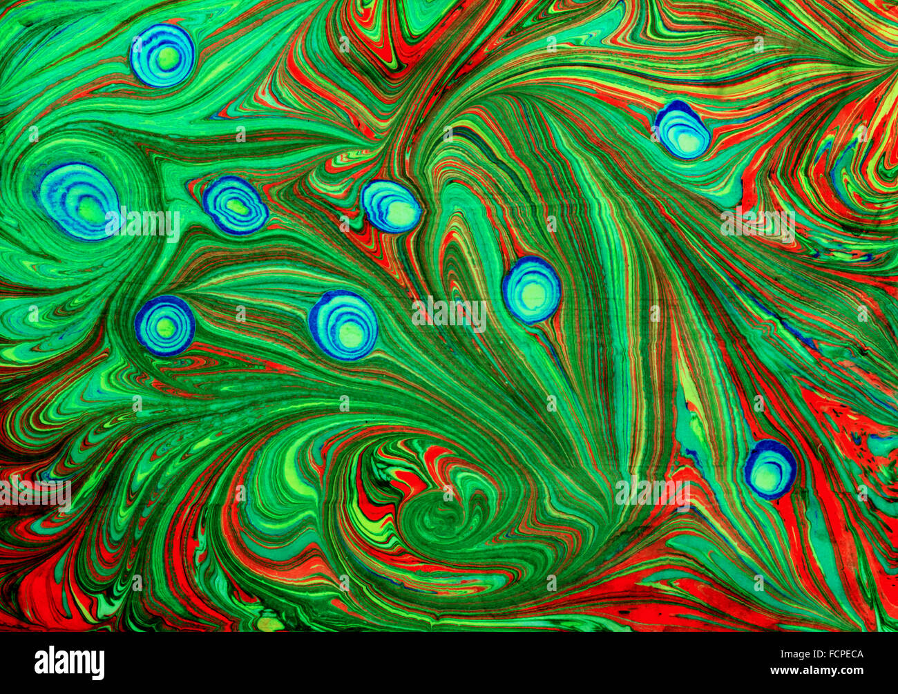 ebru marbling style texture Stock Photo - Alamy
