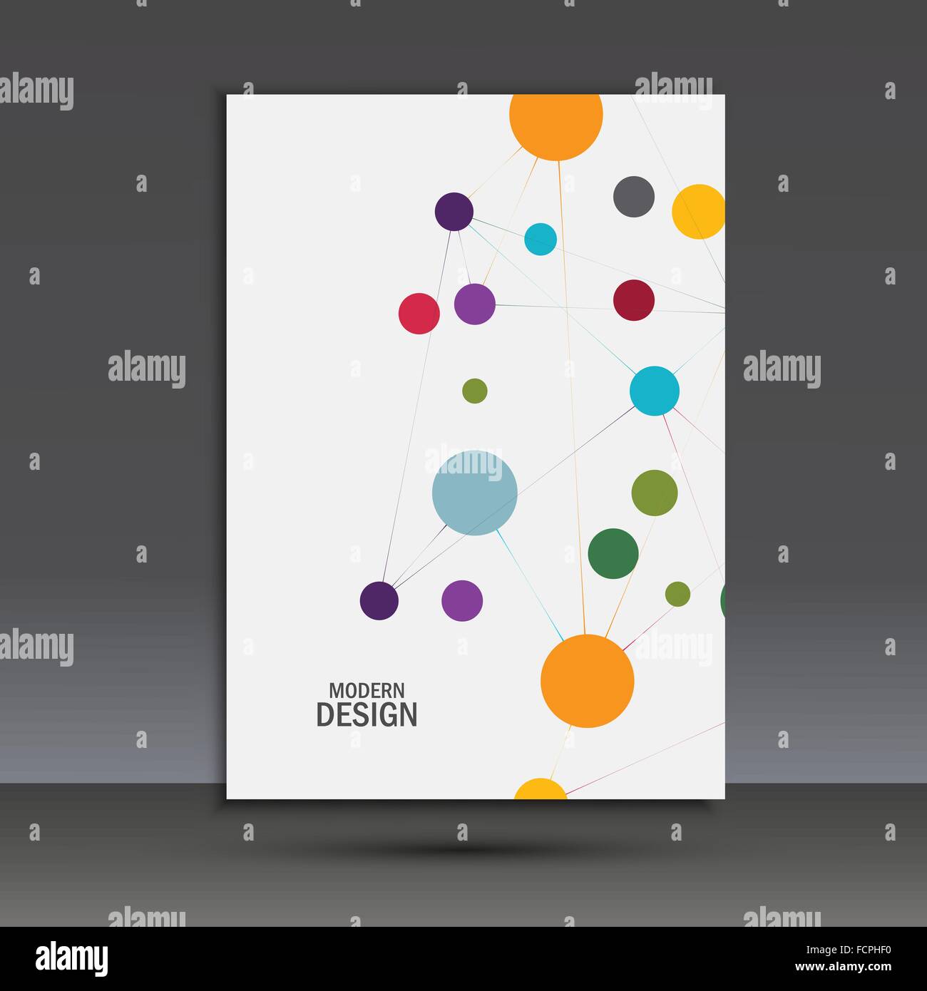 Vector science molecule cover illustration Stock Vector Image & Art - Alamy