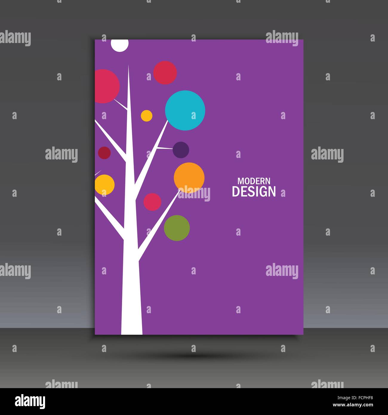 Abstract vector tree on the cover of brochure Stock Vector Image & Art ...