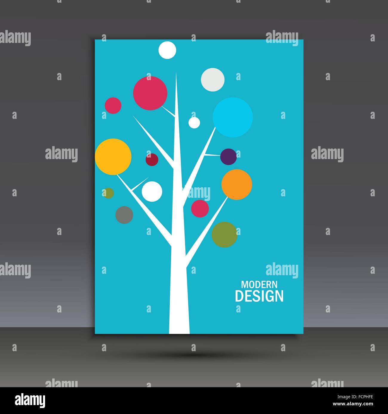 Abstract vector tree on the cover of brochure Stock Vector Image & Art ...