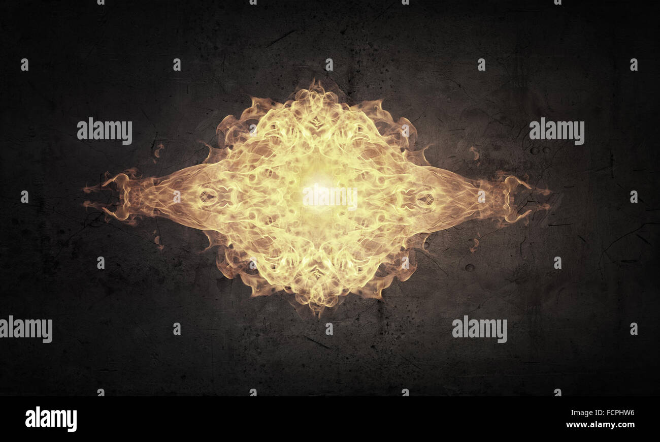 Fire outbreak on an abstract background from the sides Stock Photo - Alamy