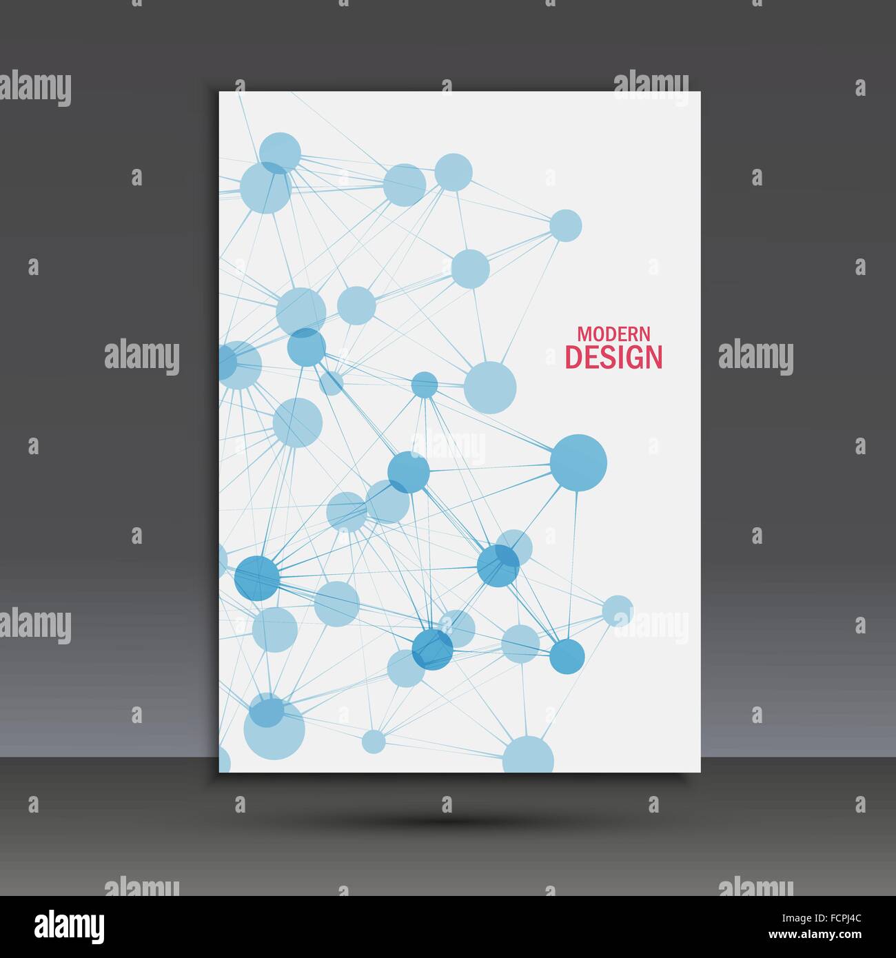 Vector Abstract Molecular Structure Cover Template Design Stock Vector Image And Art Alamy