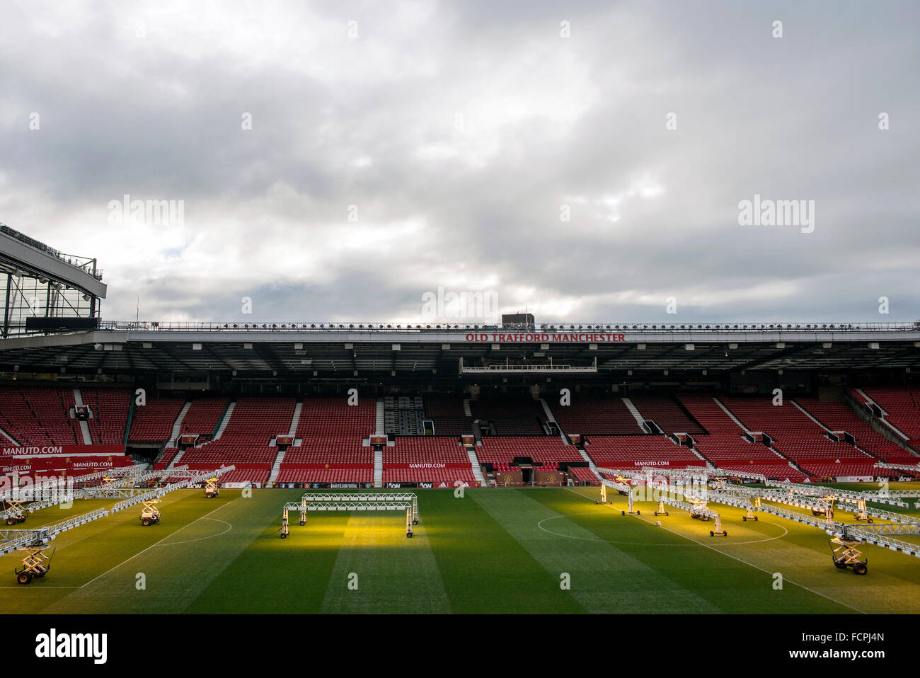 Old trafford stadium north stand hi-res stock photography and images ...