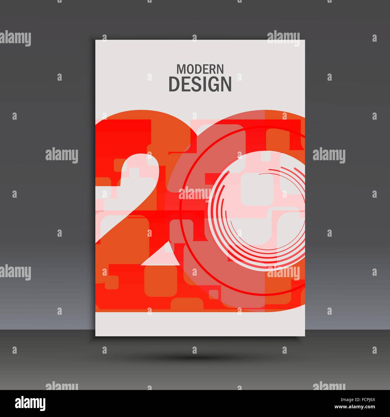 Vector design 20 years anniversary. Cover template Stock Vector Image ...