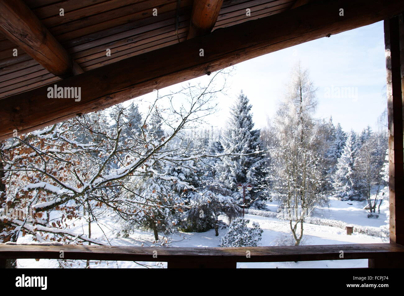 Terrace balcony winter hi-res stock photography and images - Alamy