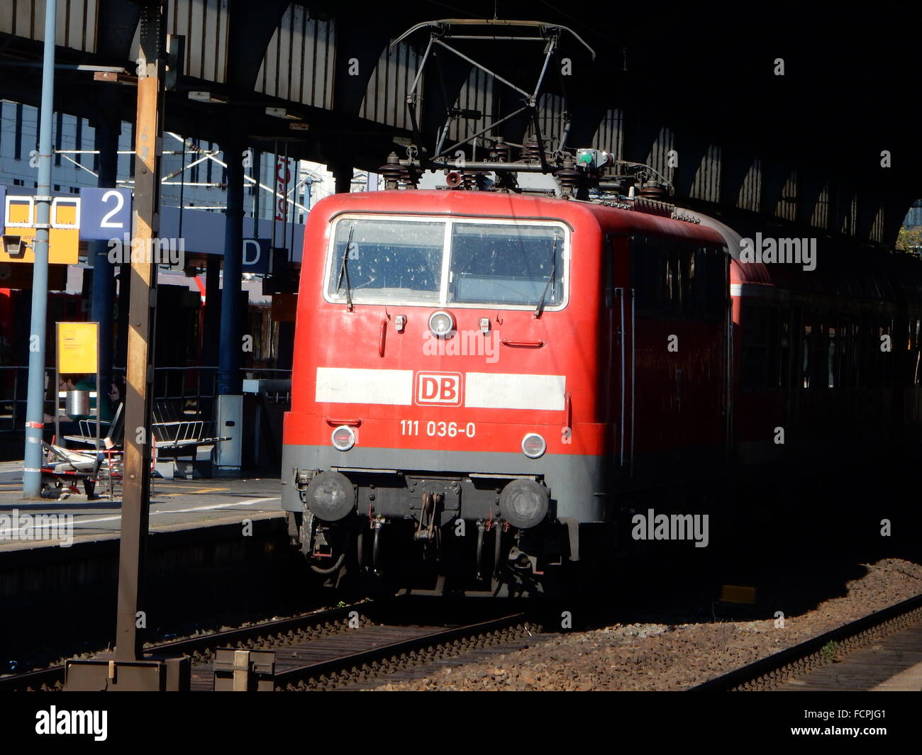 train in Bonn, central station Stock Photo - Alamy