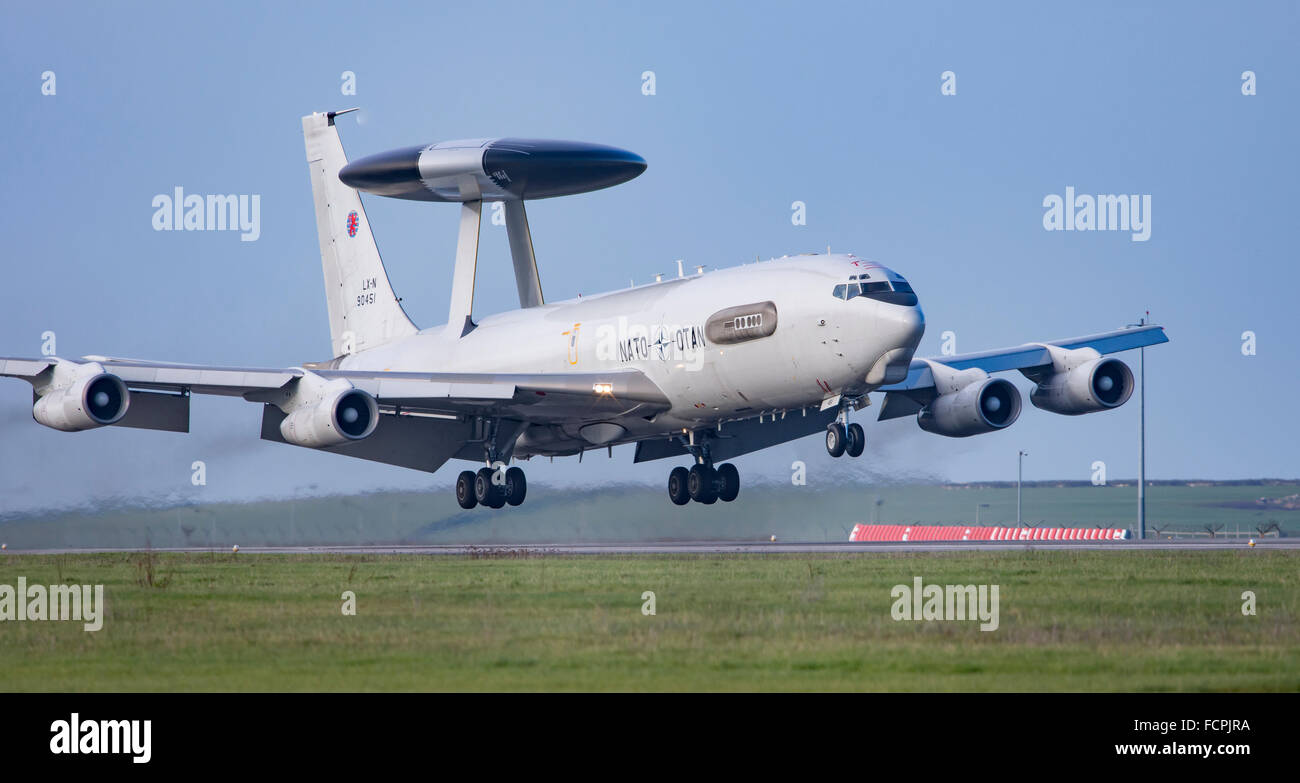 NATO E-3A Sentry in circuit at Newquay Airport/RAF ST Mawgan for about ...