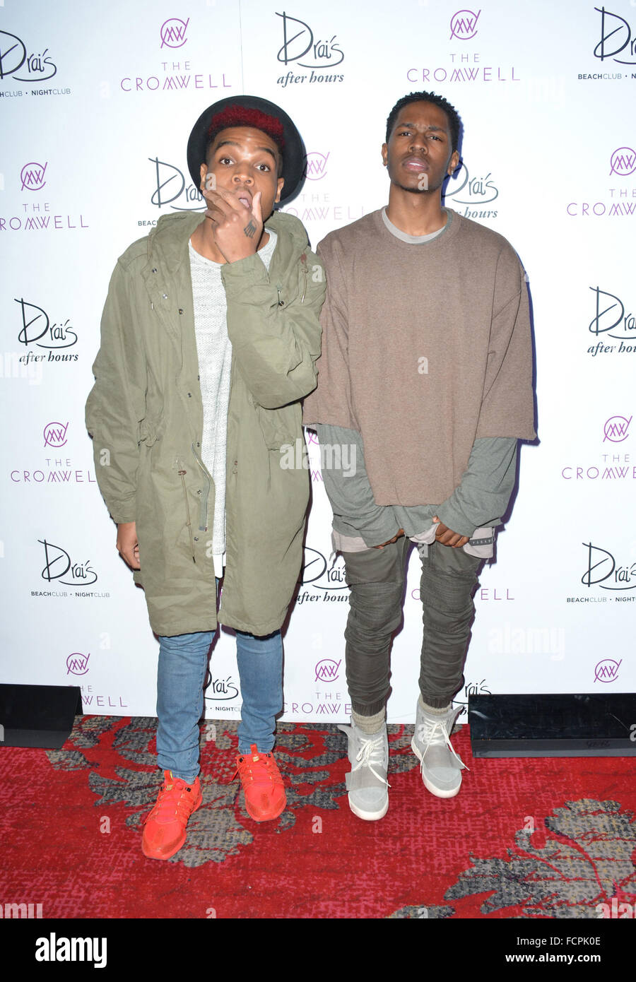 Las Vegas, Nevada, USA. 24th Jan, 2016. Shad(hat)and Lil Shawn AKA JGE ...