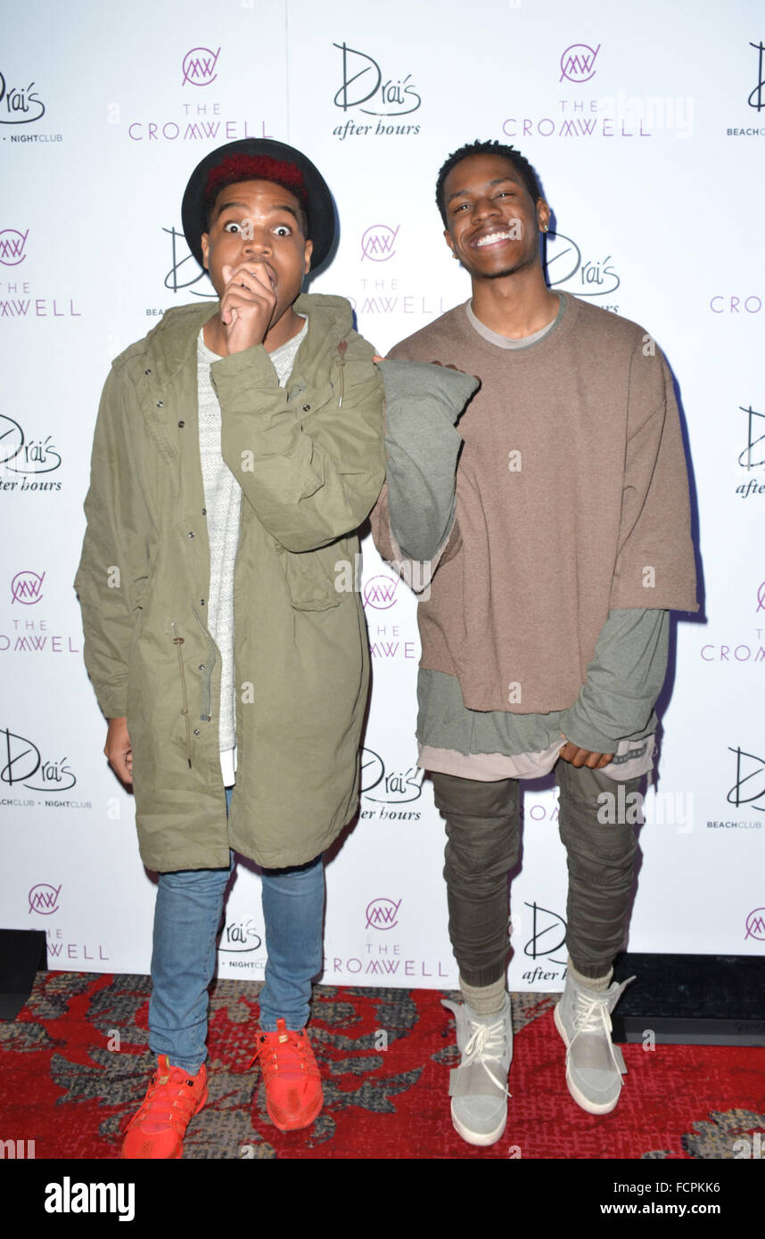 Las Vegas, Nevada, USA. 24th Jan, 2016. Shad(hat)and Lil Shawn AKA JGE ...