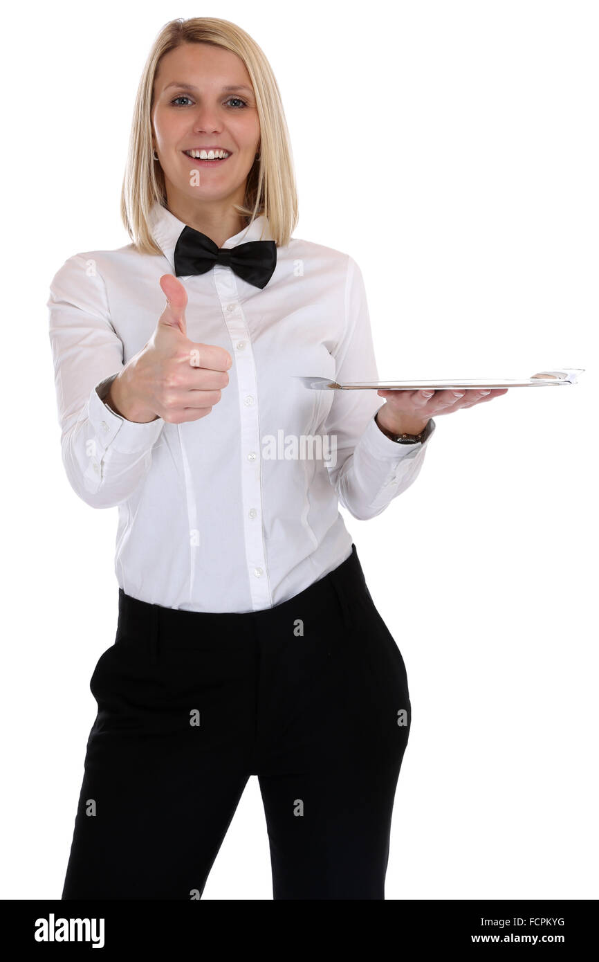 Waitress restaurant isolated hi-res stock photography and images - Alamy