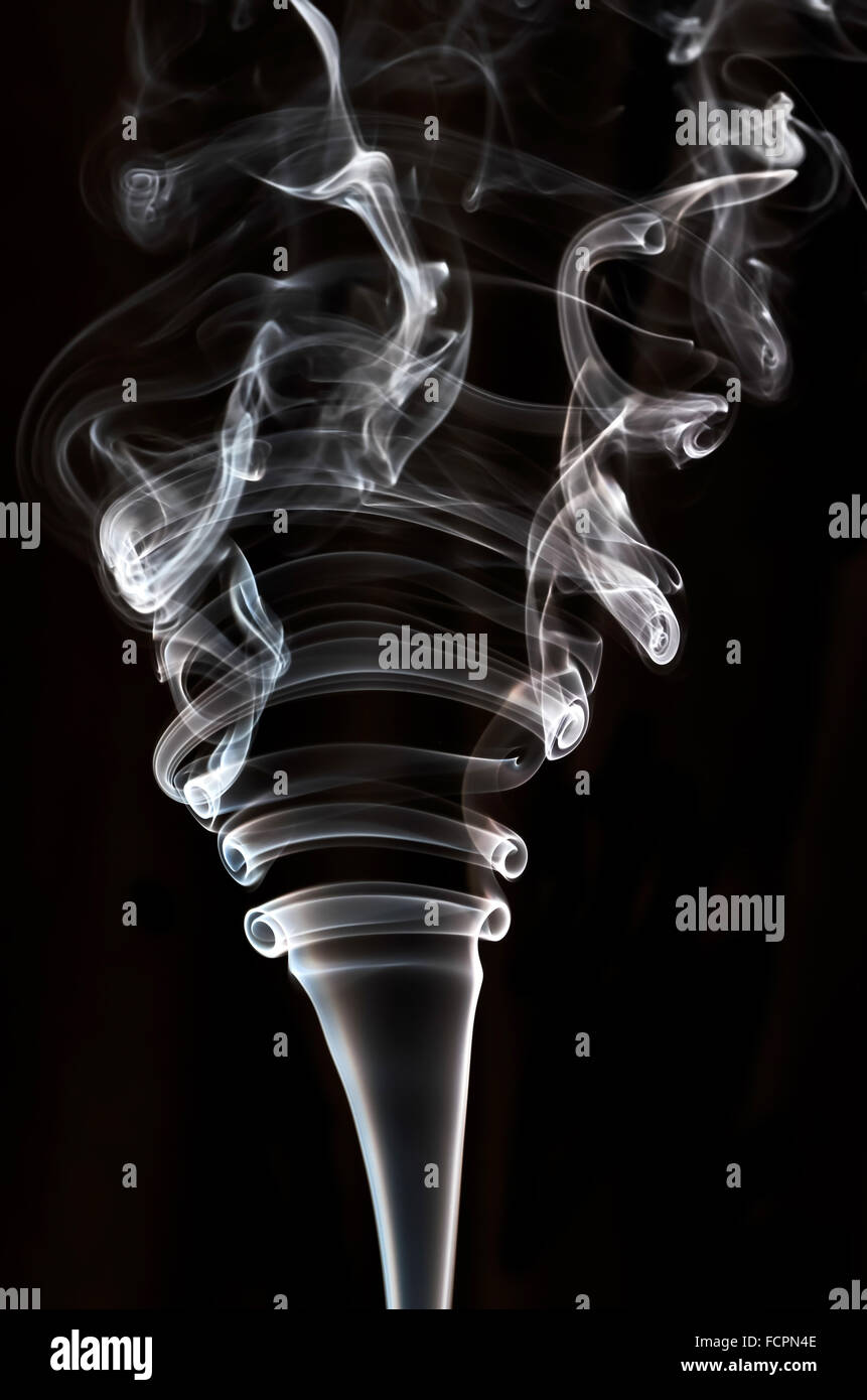 textured of incense smoke on dark background Stock Photo - Alamy