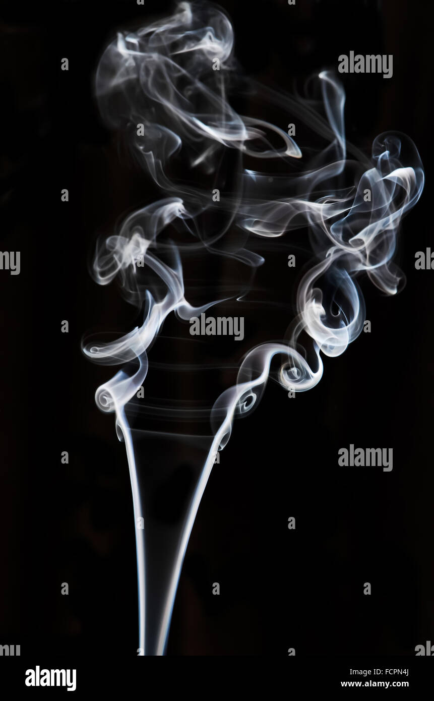textured of incense smoke on dark background Stock Photo - Alamy