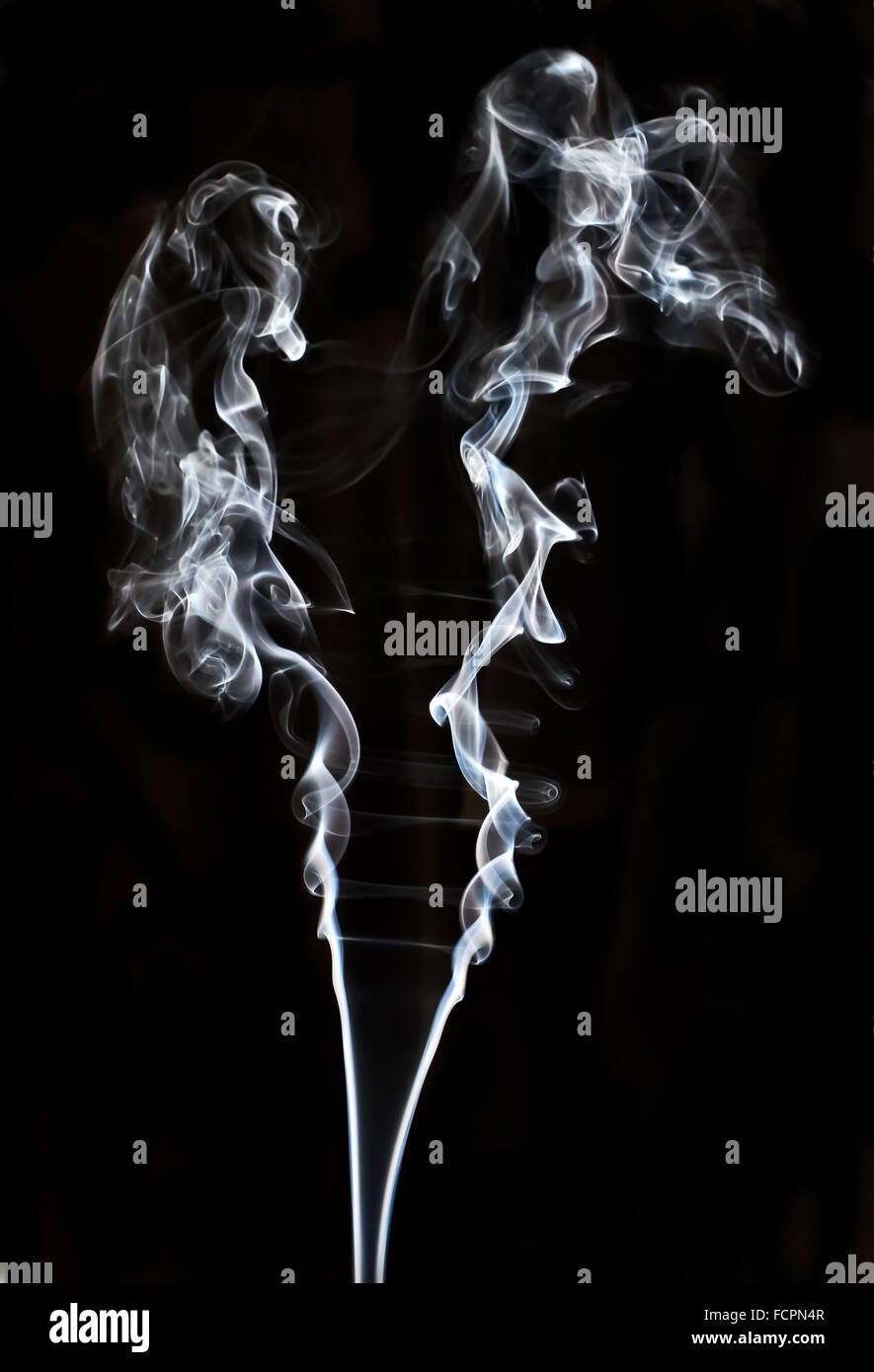 textured of incense smoke on dark background Stock Photo - Alamy