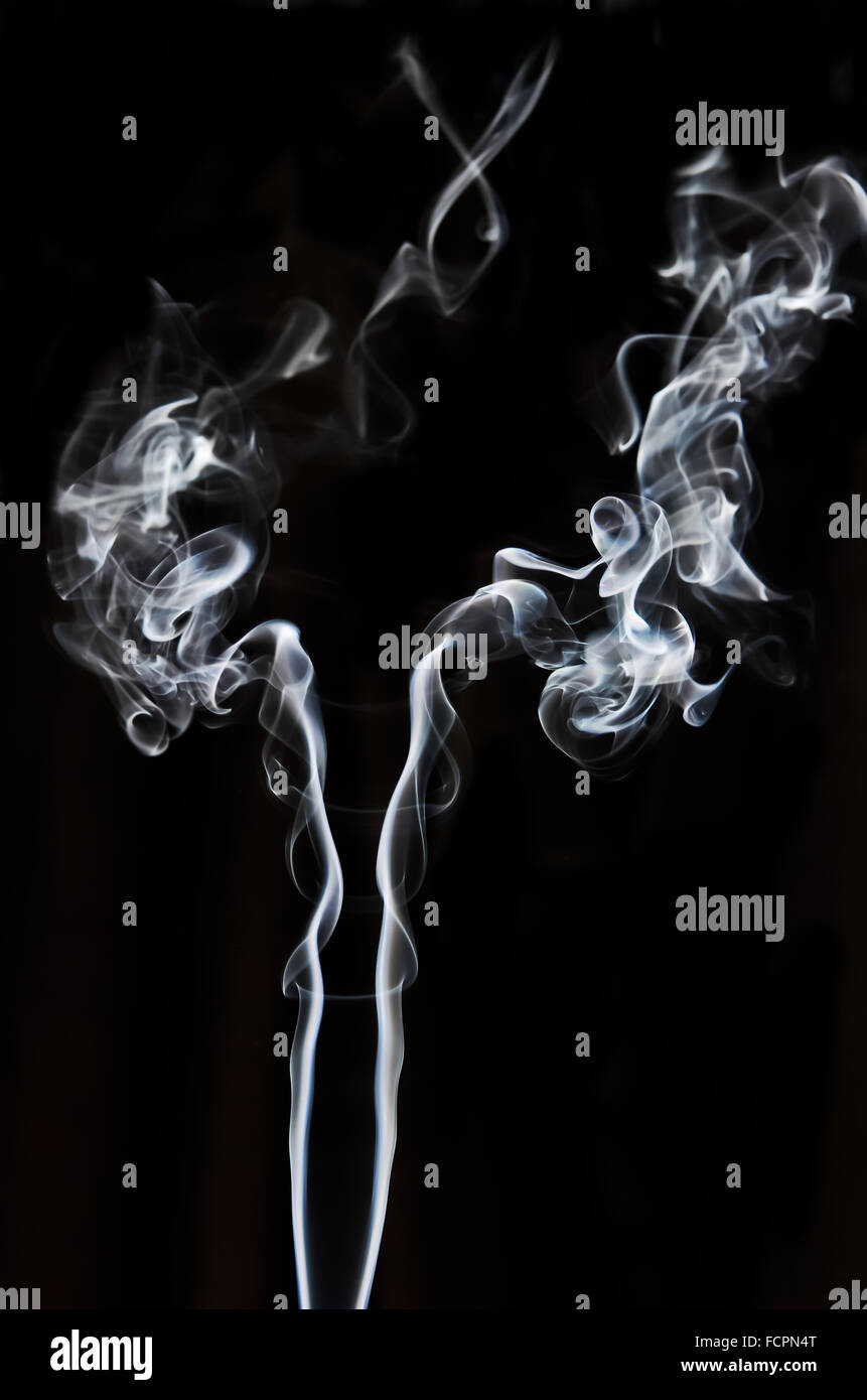 textured of incense smoke on dark background Stock Photo - Alamy