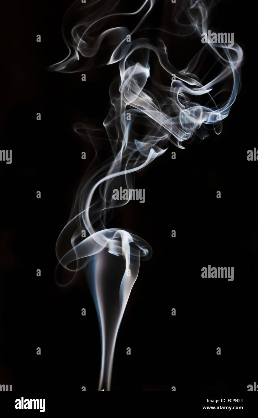 textured of incense smoke on dark background Stock Photo - Alamy