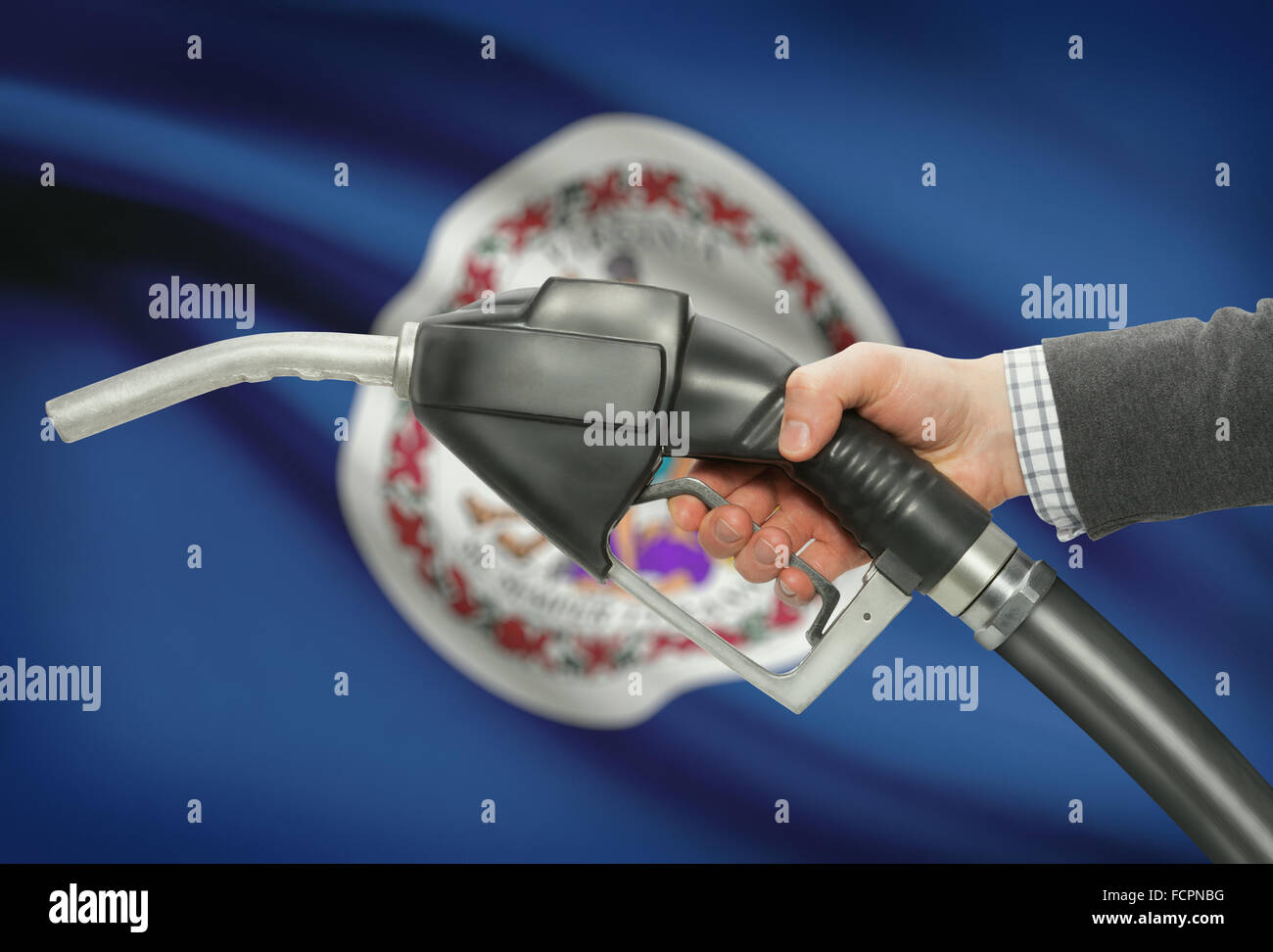 American flag on gas pump hi-res stock photography and images - Alamy
