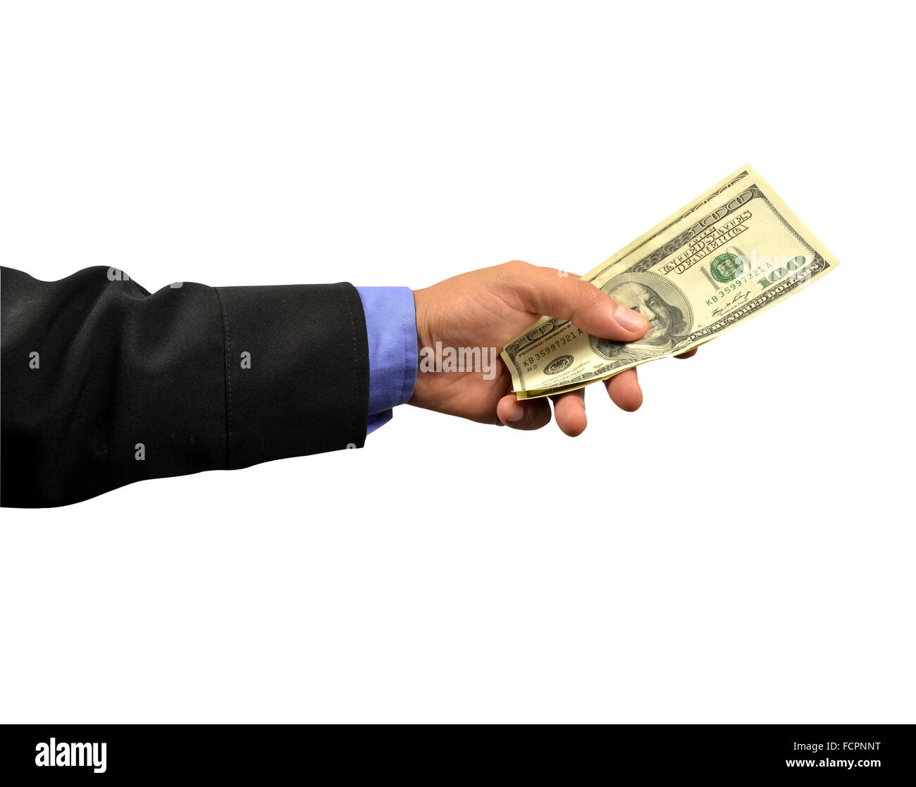 business man holding money in hand Stock Photo - Alamy