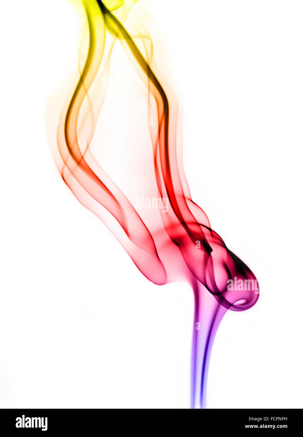 textured of colorful incense smoke on white background Stock Photo - Alamy