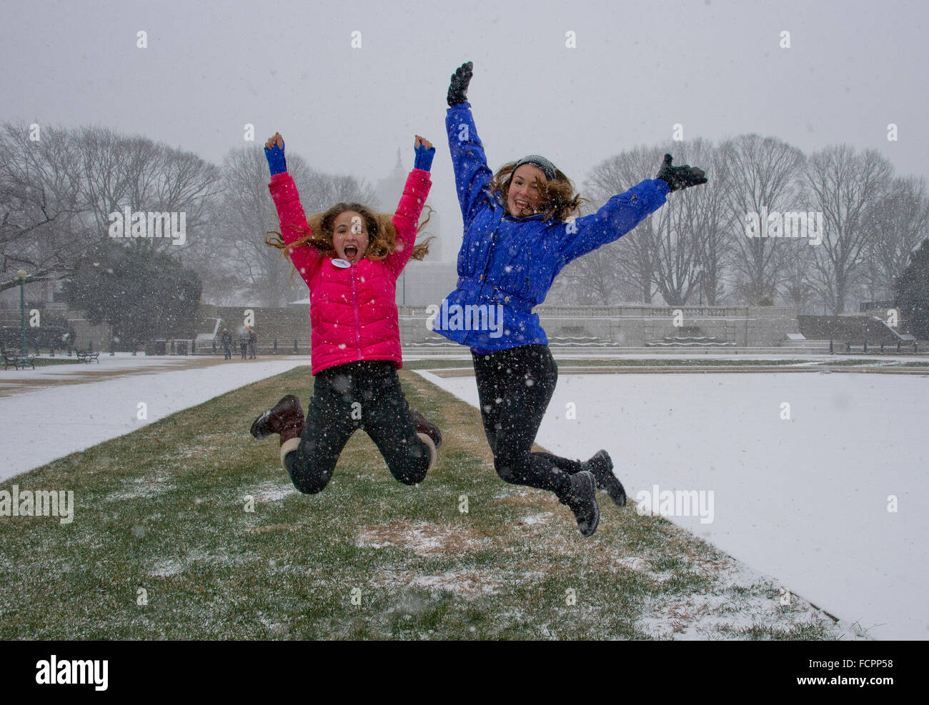 Alyssa Fair, left, and Ronnie Fair, right, of Tampa, Florida celebrate ...