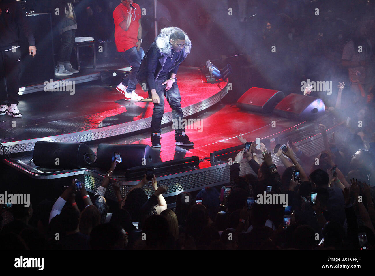 Las Vegas, Nevada, USA. 24th Jan, 2016. Rapper Nelly's delivers first ...