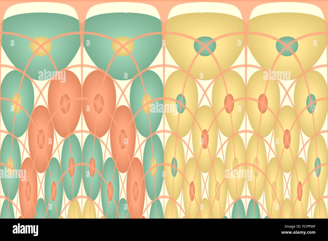 Linked spheres. Geometric digital art Stock Photo - Alamy