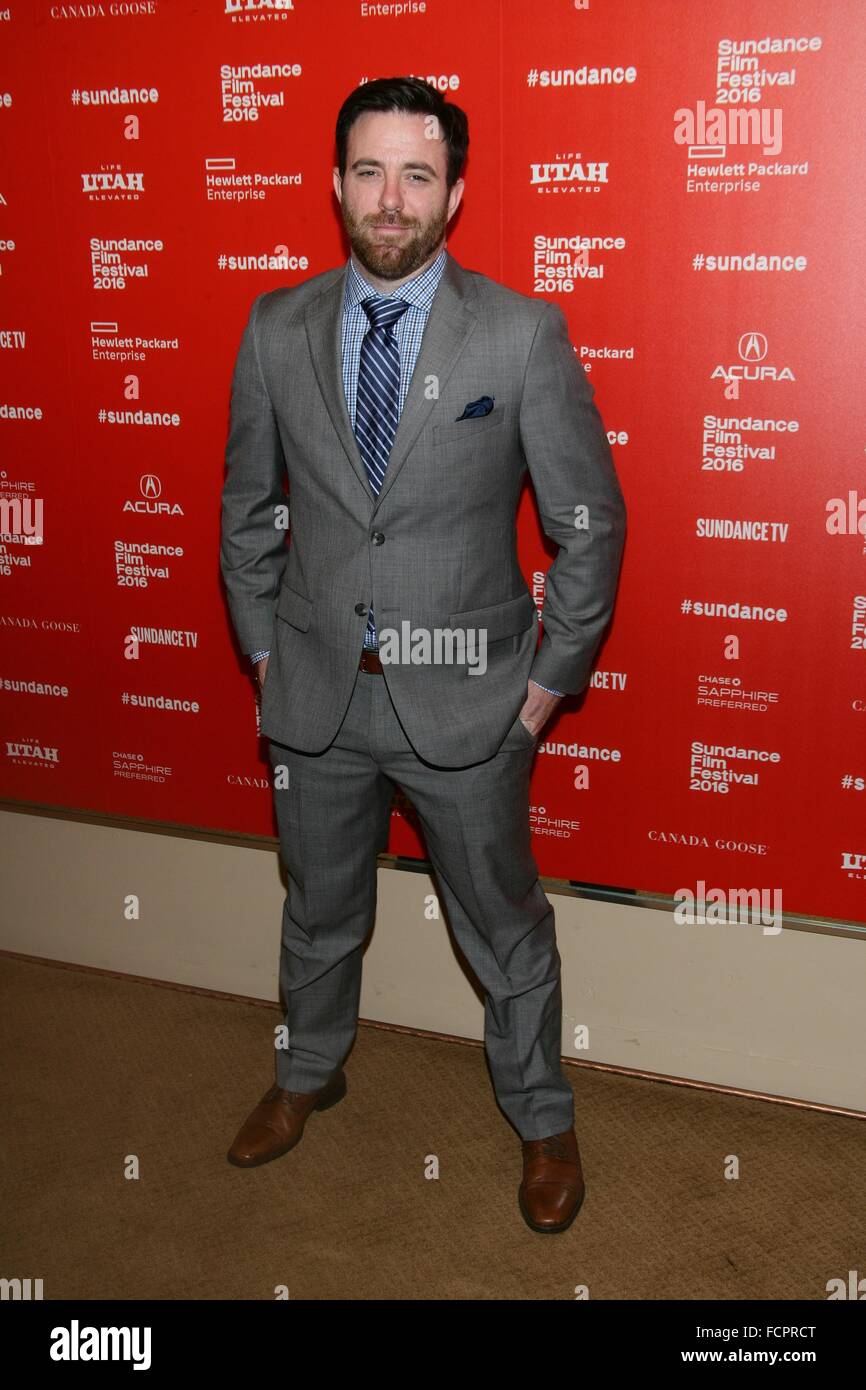 Park City, UT, USA. 23rd Jan, 2016. David Lawson Jr at arrivals for ...