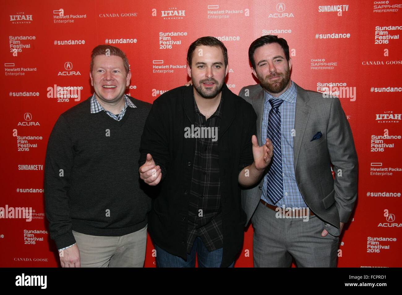 Park City, UT, USA. 23rd Jan, 2016. Matt Smith, Richard Bates Jr, David ...