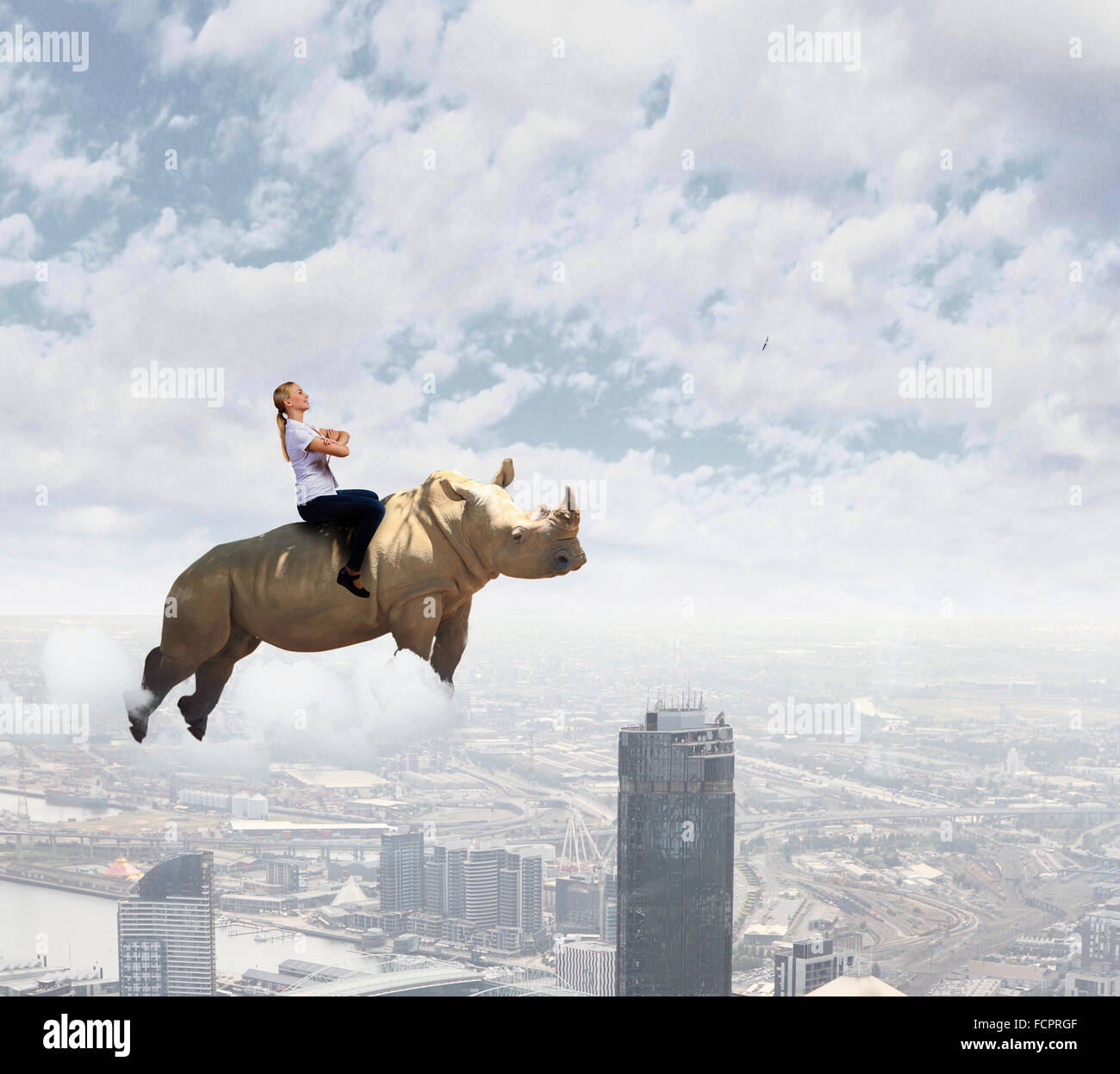 Flying woman circus hi-res stock photography and images - Alamy