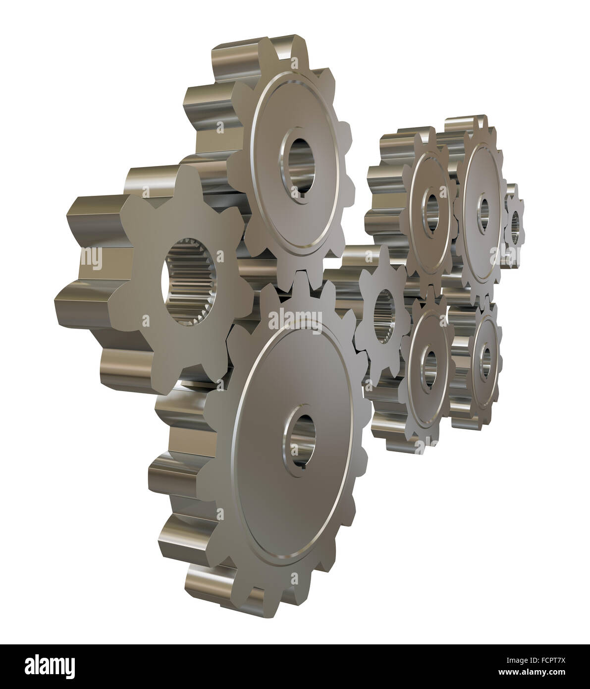 Set of mechanical gears Stock Photo - Alamy