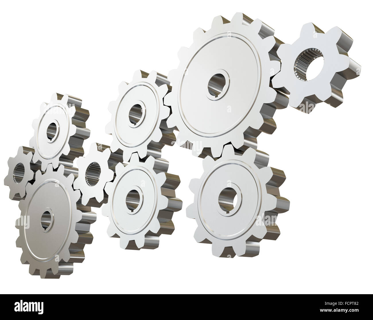 Set of mechanical gears Stock Photo - Alamy