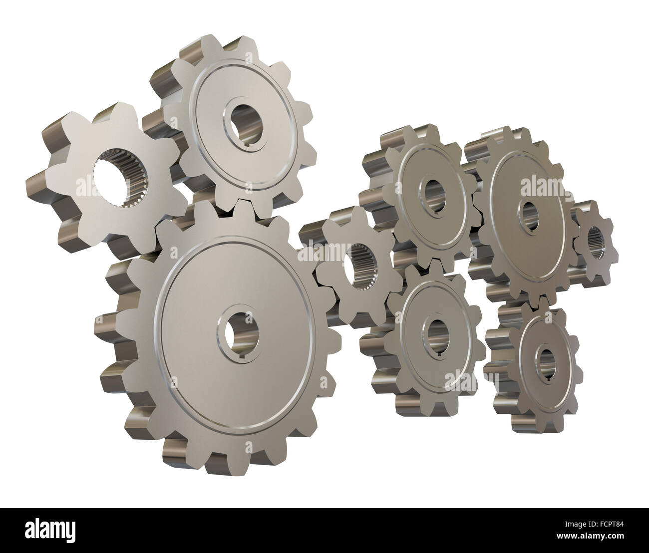 Set of mechanical gears Stock Photo - Alamy
