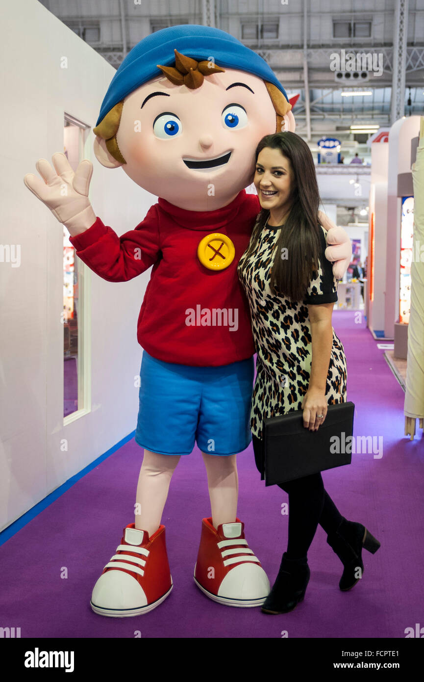 London, UK. 24 January 2016. Noddy makes an appearance as visitors ...