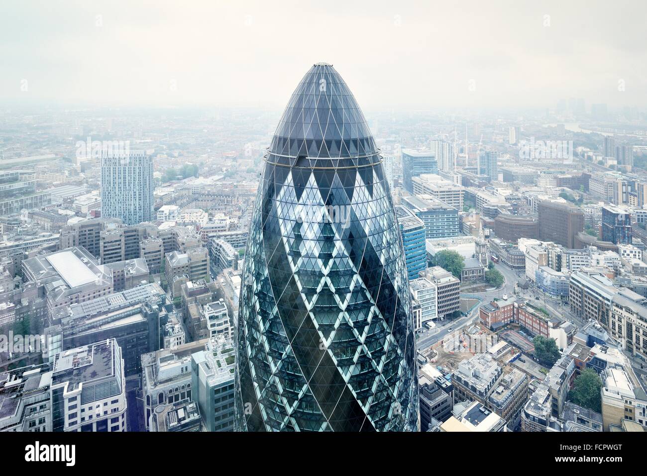 Aerial view gherkin hi-res stock photography and images - Alamy