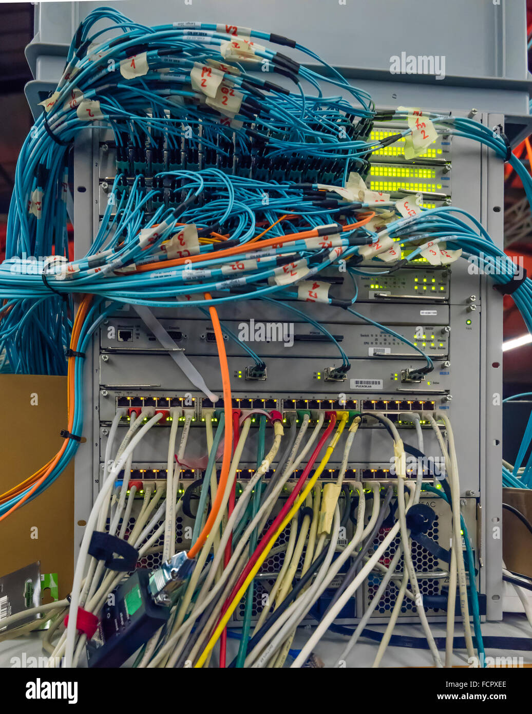 Computer network router / switch with LAN cables Stock Photo - Alamy Computer network router / switch with LAN cables Stock Photo - Alamy