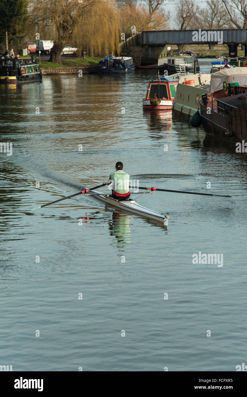 Rowing on the River Stock Photo - Alamy