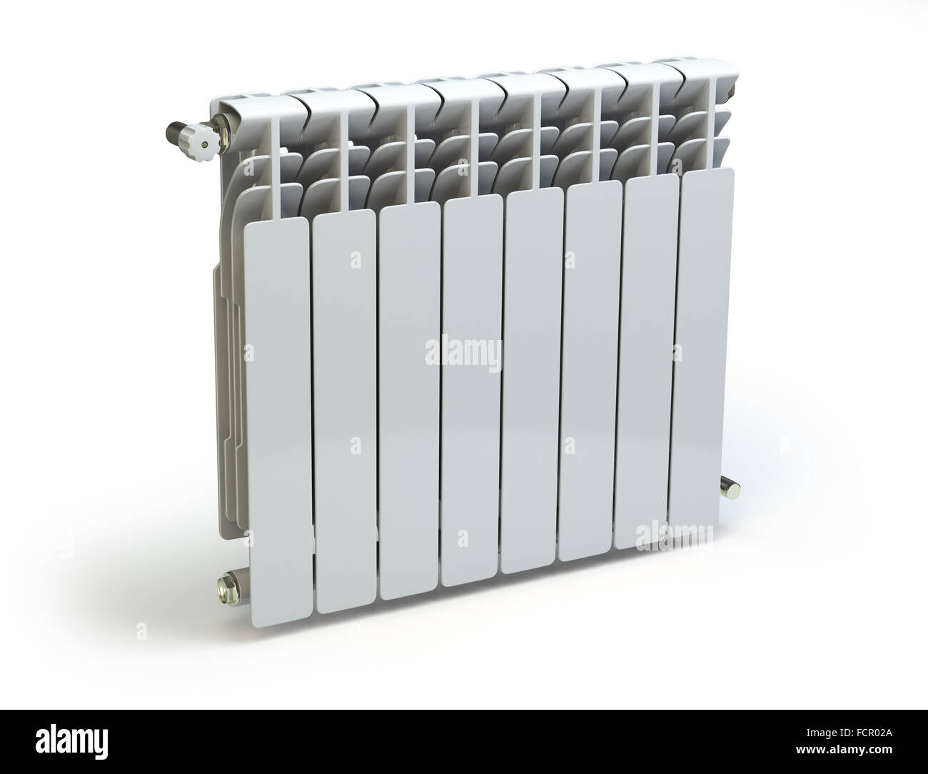 Heating radiators isolated on white background. 3d Stock Photo - Alamy