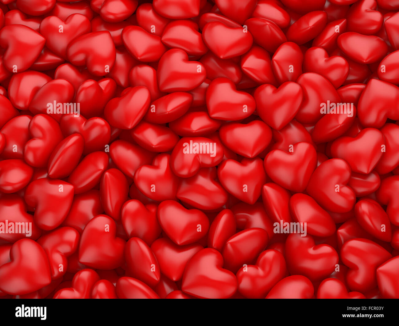 Red hearts texture background for Valentines Day. 3d Stock Photo - Alamy