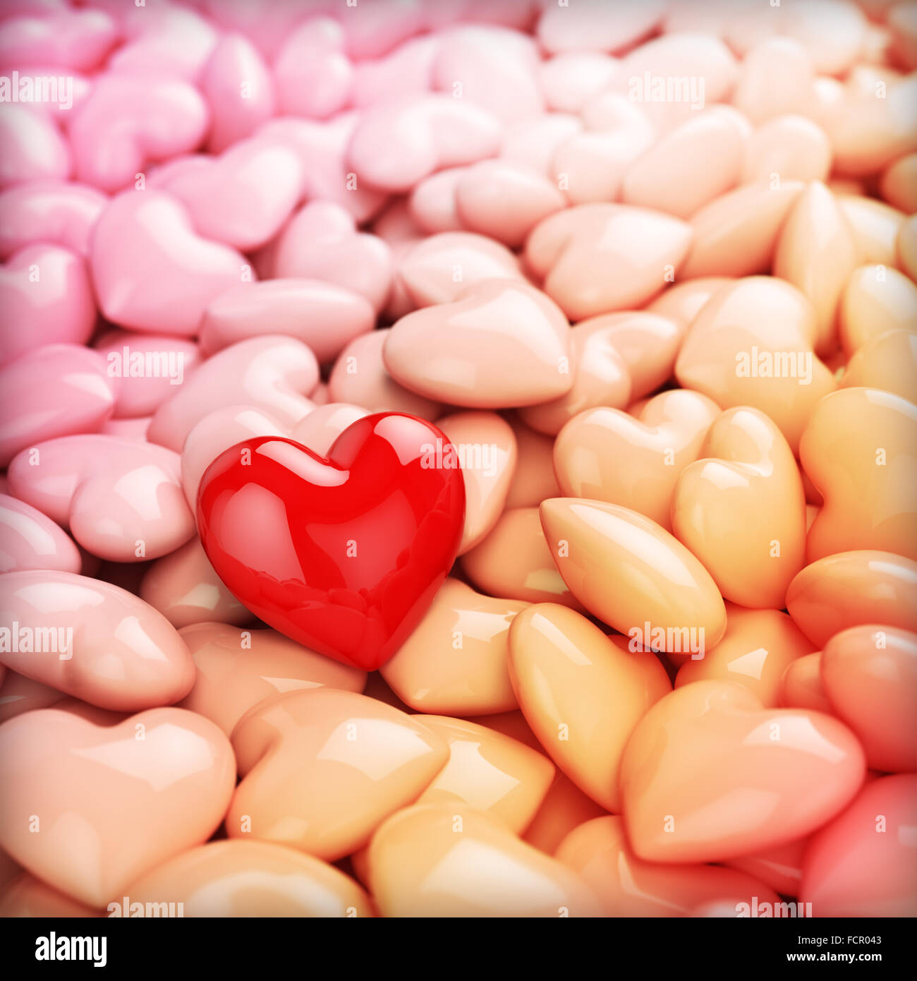 Red hearts texture background for Valentines Day. 3d Stock Photo - Alamy
