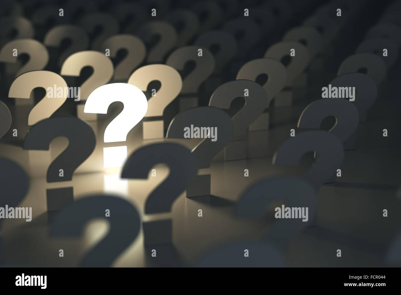 Question marks. Idea or problem concept. 3d Stock Photo - Alamy