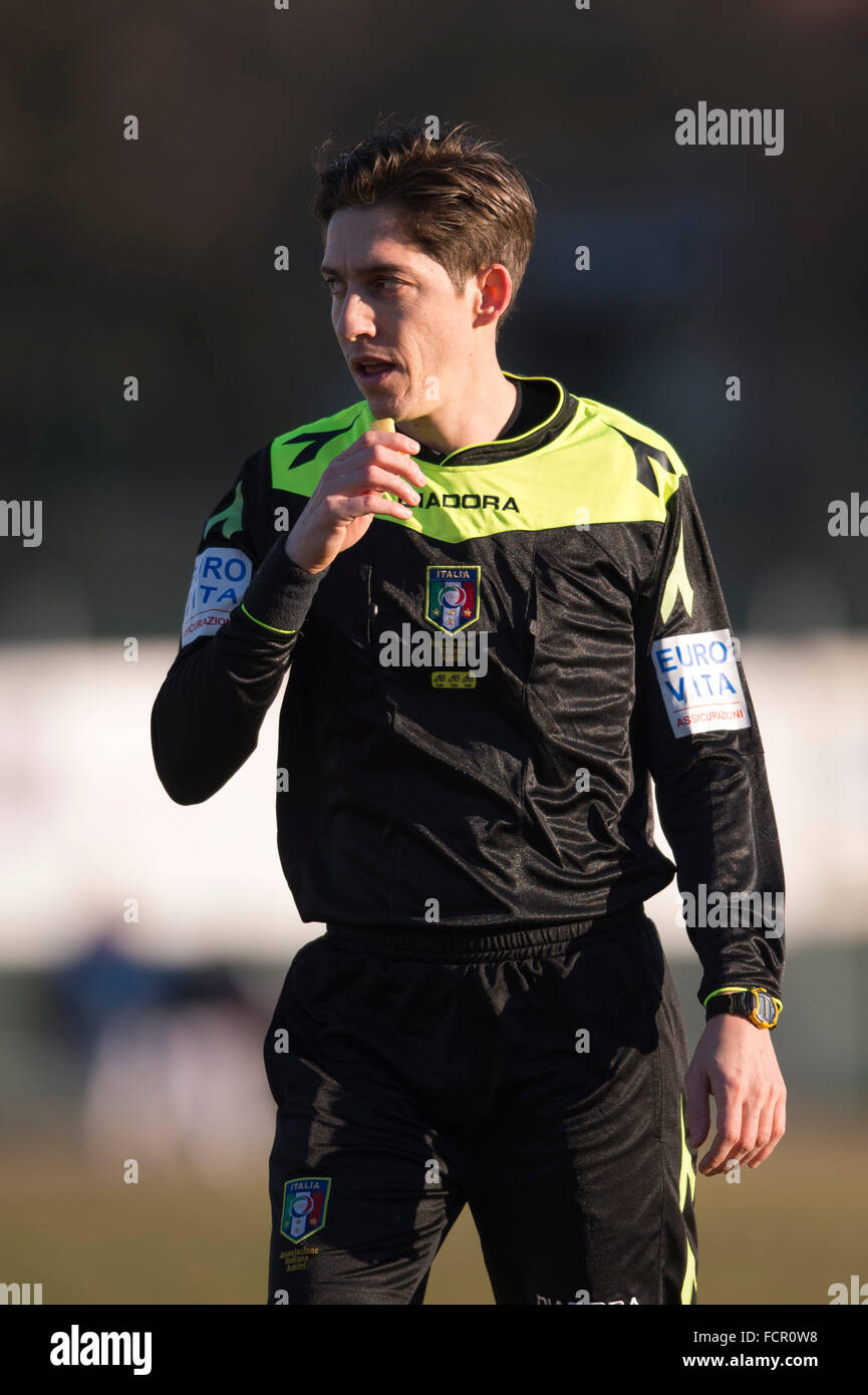 Reggio Emilia, Italy. 16th Jan, 2016. Davide Andreini (Referee ...