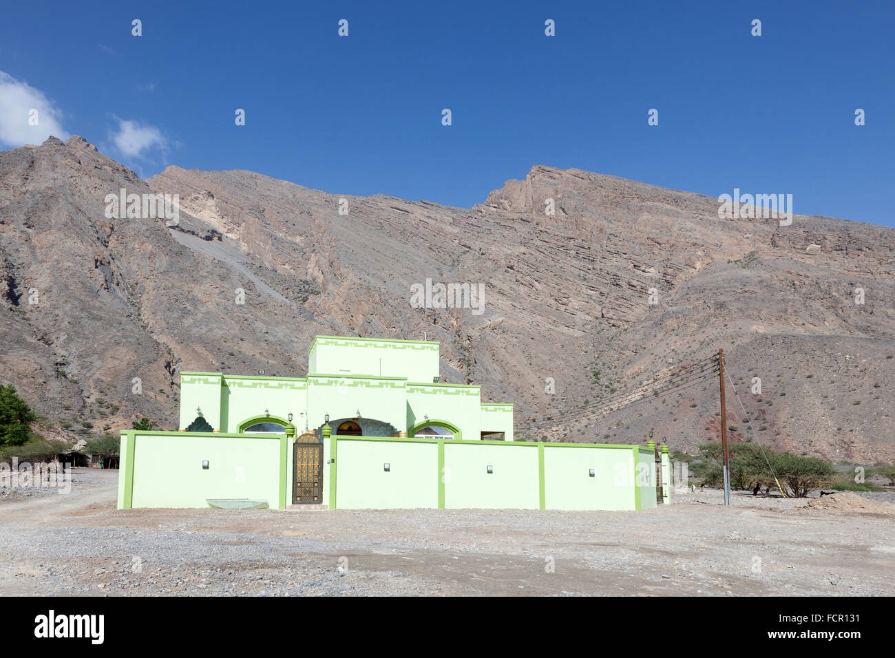 Green country house in the Sultanate of Oman, Middle East Stock Photo ...