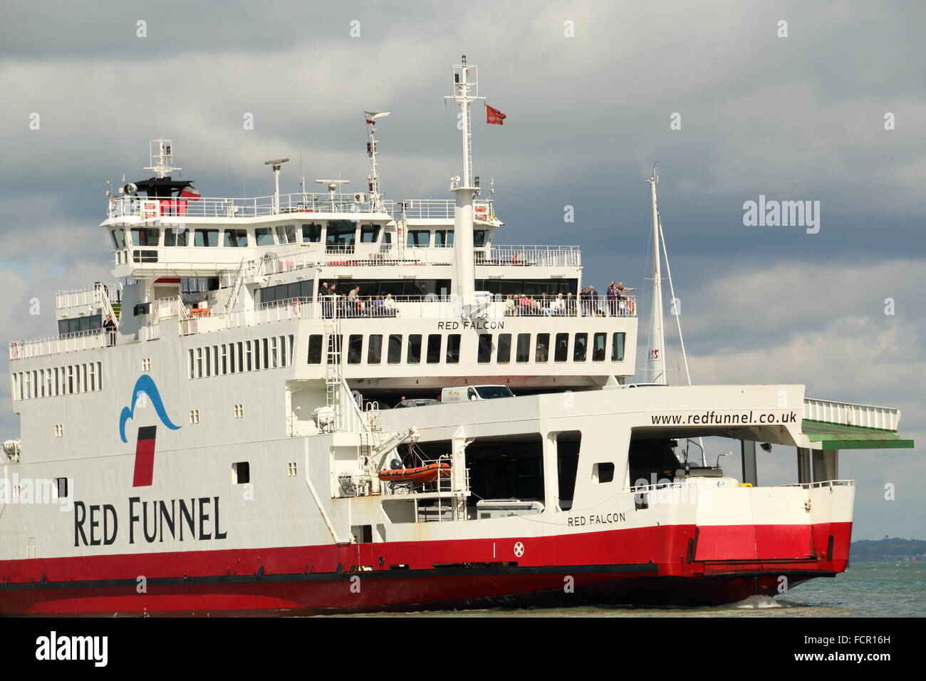 Red Funnel ferry Stock Photo - Alamy