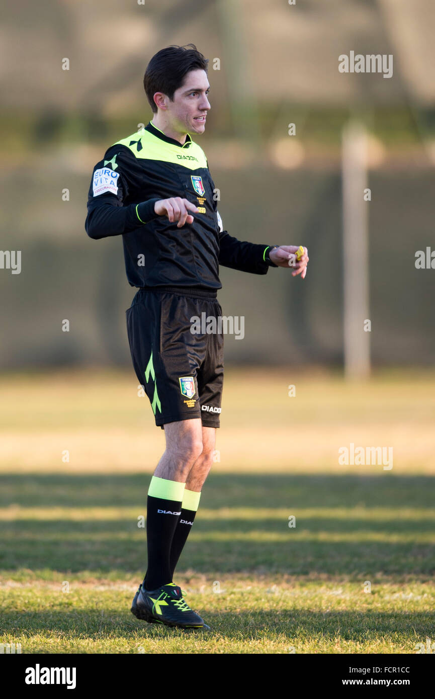Reggio Emilia, Italy. 16th Jan, 2016. Davide Andreini (Referee ...