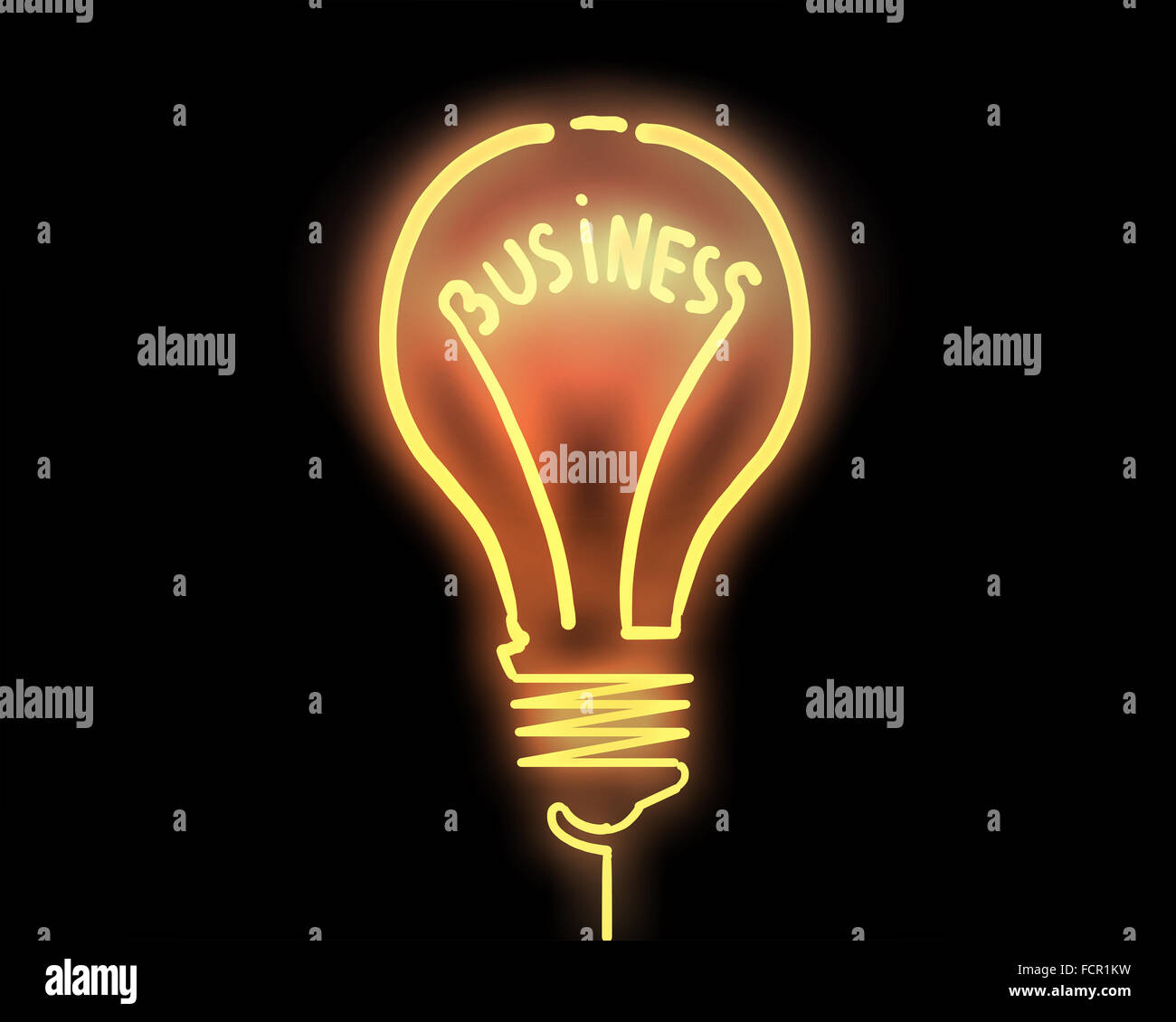 Light bulb with concepts inside on dark background Stock Photo - Alamy